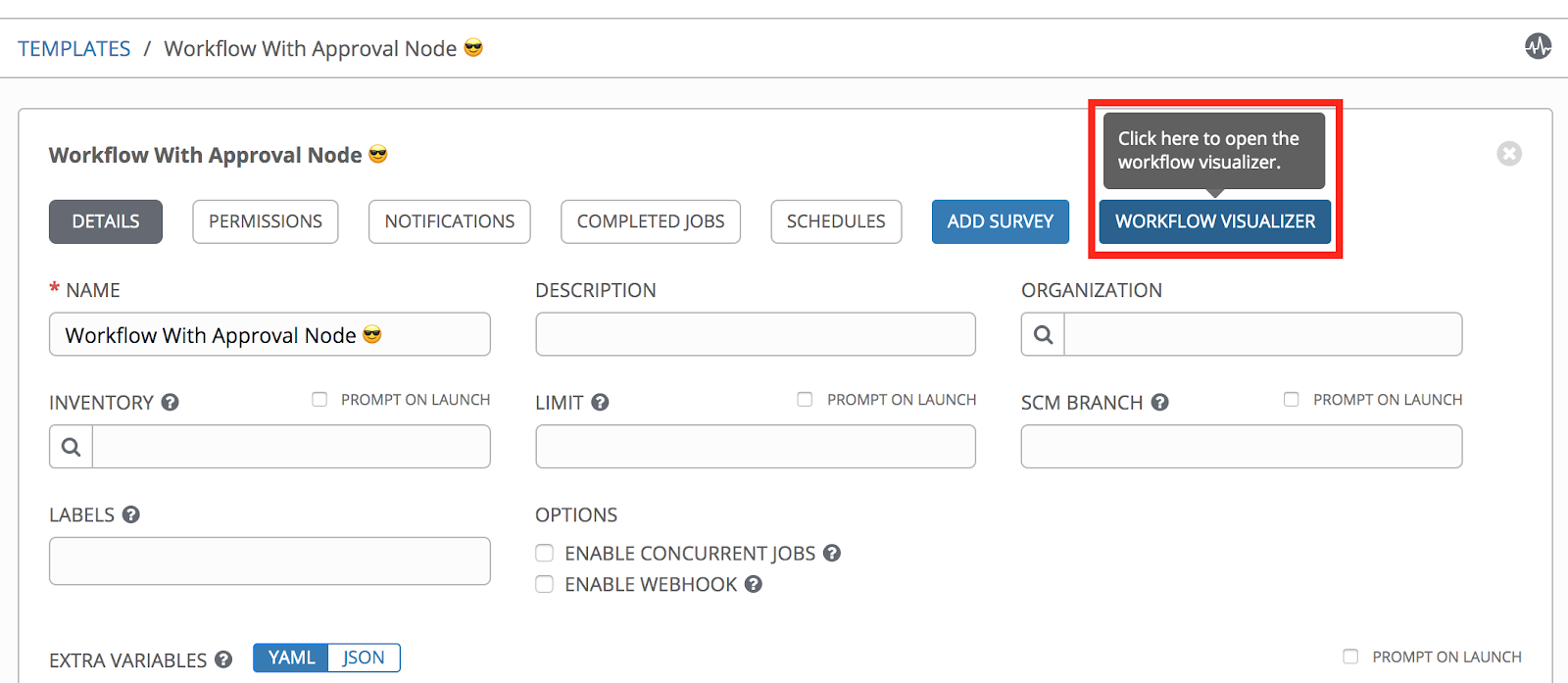 How to add approval steps to Ansible Tower workflows